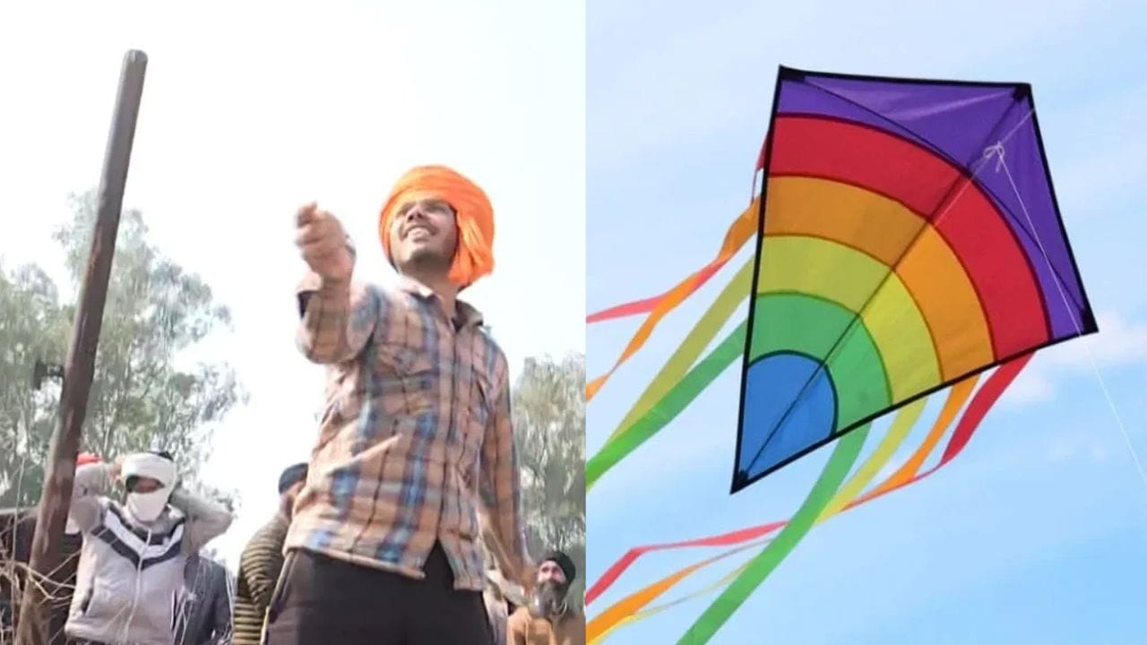 ਪੁਲਿਸ ਡਰੋਨ ਬਨਾਮ ਕਿਸਾਨਾਂ ਦੀ ਪਤੰਗ, ਸ਼ੰਭੂ ਬਾਰਡਰ 'ਤੇ ਛਿੜੀ ਨਵੀਂ ਜੰਗ | Farmer ...