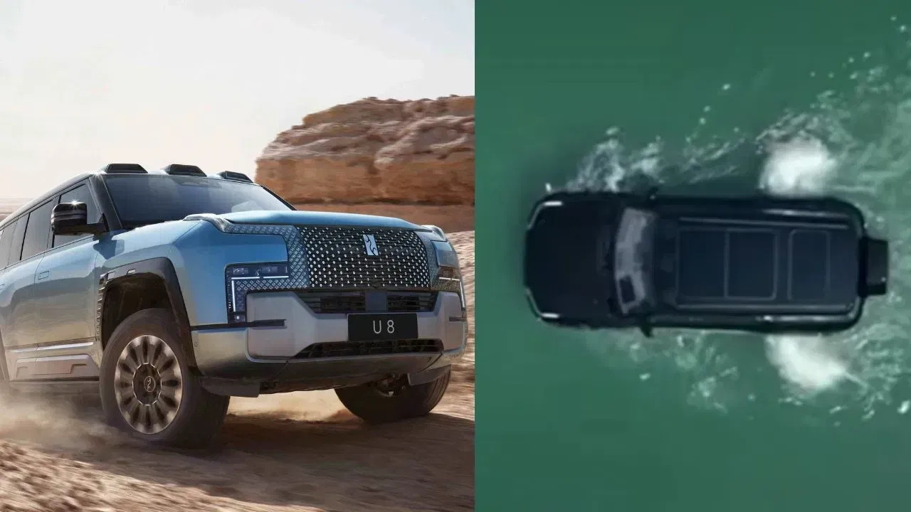 BYD Yangwang U8: ਮੱਛੀ ਵਾਂਗ ਪਾਣੀ ਵਿੱਚ ਤੈਰ ਸਕਦੀ ਹੈ ਇਹ ਕਾਰ! ਸਿੰਗਲ ਚਾਰਜ 'ਚ ...