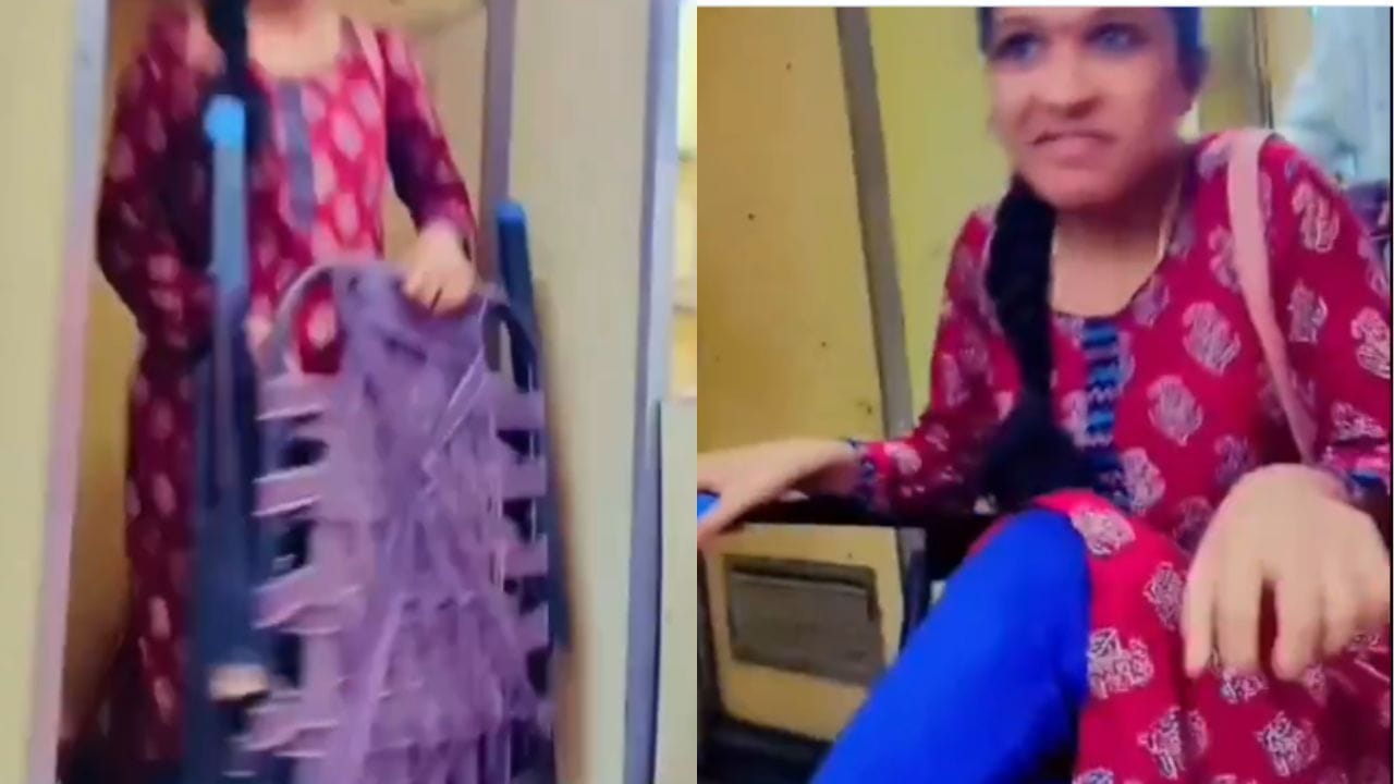 Viral Jugaad Video: ਨਹੀਂ ਮਿਲੀ ਸੀਟ ਤਾਂ ਕੁੜੀ ਨੇ ਕੱਢਿਆ ਅੱਤ ਦਾ ਜੁਗਾੜ, ਲੋਕ ਬੋਲੇ- ਸੀਟ ਨਾਲ ਲੈ ਕੇ ਚਲਦੀ ...