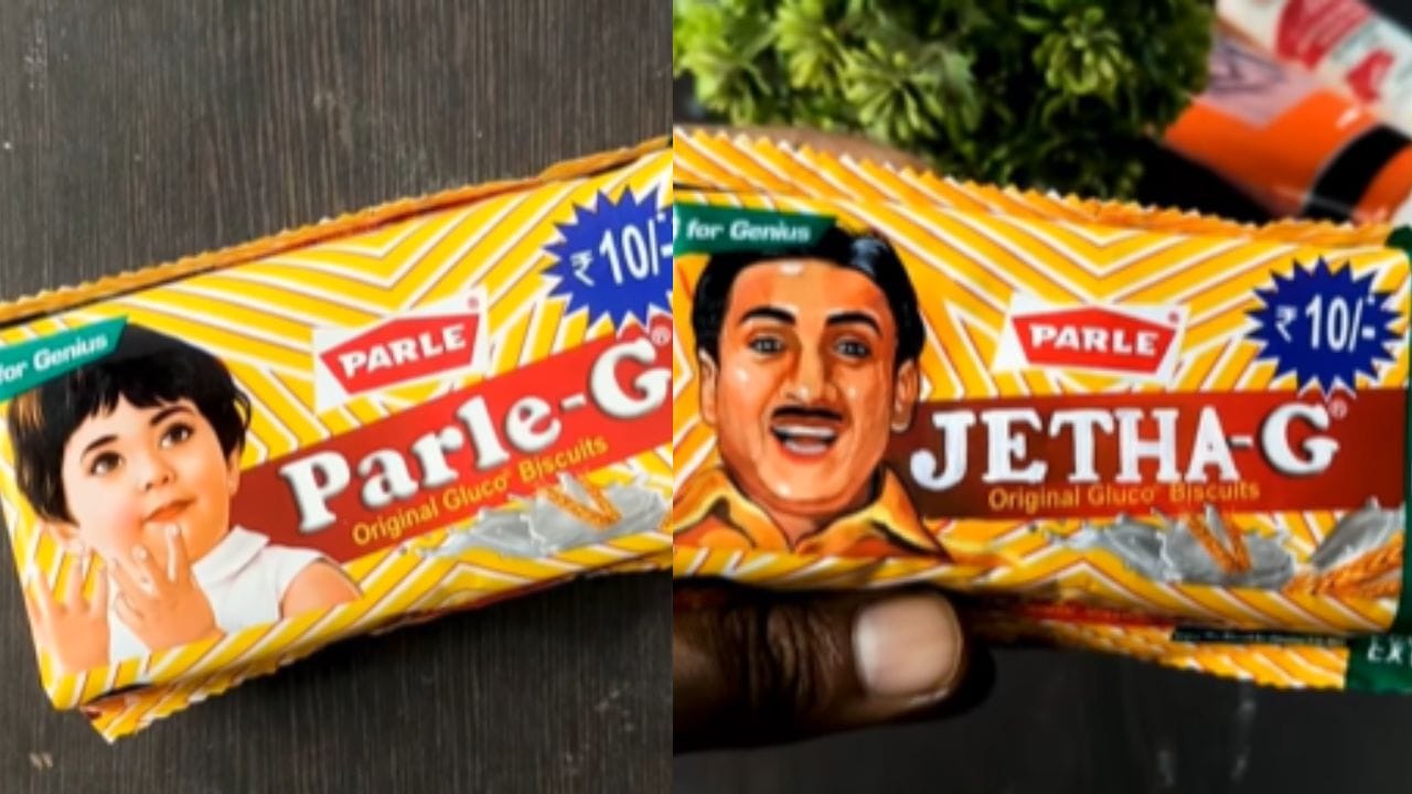 ਕਲਾਕਾਰ ਨੇ Parle-G ਨੂੰ ਬਣਾ ਦਿੱਤਾ Jetha-G, ਸ਼ਖਸ ਦੀ Creativity ਦੇਖ ਜੇਠਾਲਾਲ ...